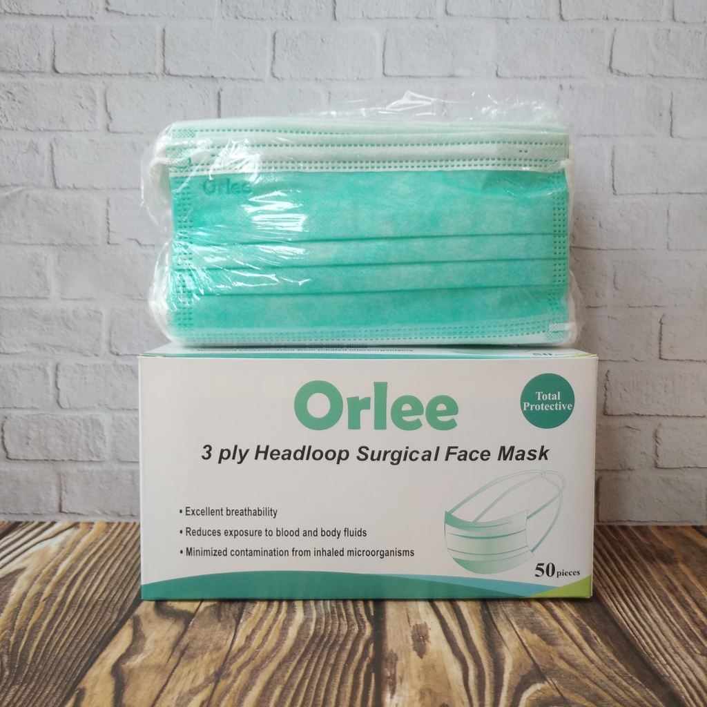 Jual Masker ORLEE ORLE Populer 3 ply 3Ply Earloop/Cantol Headloop/Hijab ...
