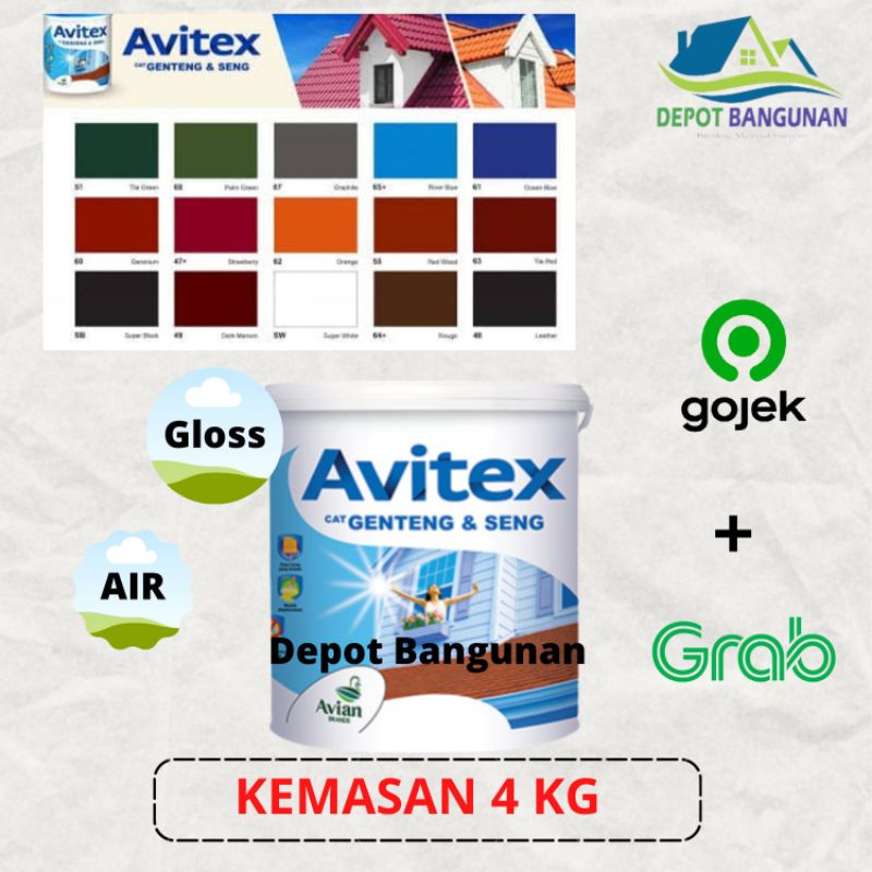 Jual Cat Avian Brands Cat Seng Cat Genteng Dan Seng Avitex Ready Mix 4 ...