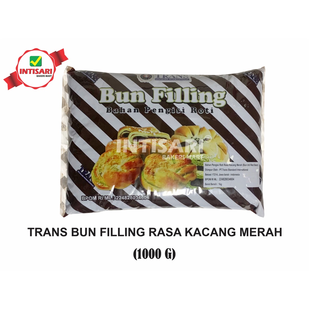 Jual TRANS BUN FILLING ISIAN ROTI RASA KACANG MERAH 1000 G | Shopee ...