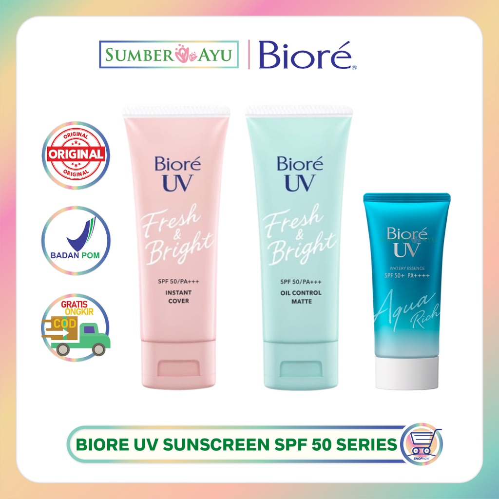 Jual BIORE UV SUNSCREEN SPF 50 SERIES | Shopee Indonesia