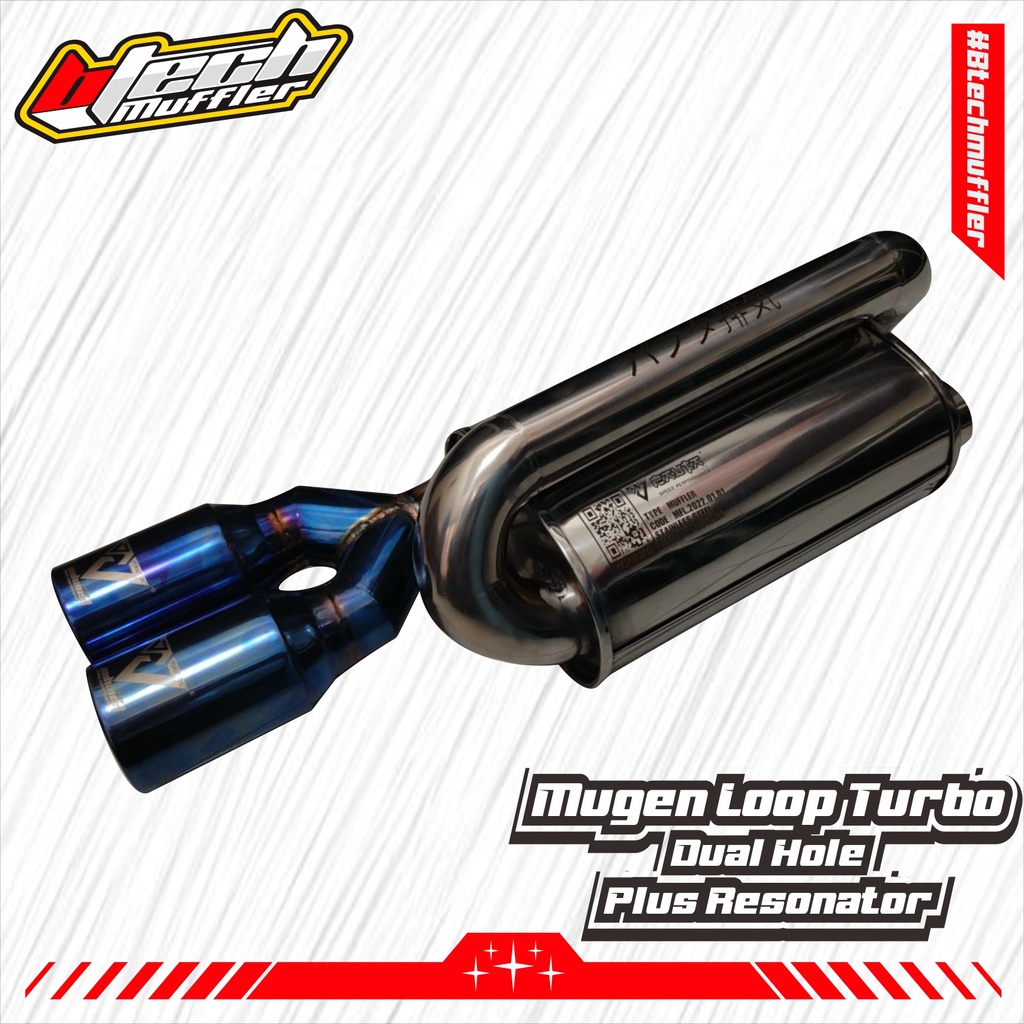 Jual Mugen Loop Turbo Dual Hole Plus Resonator 50cm series Pavta ...