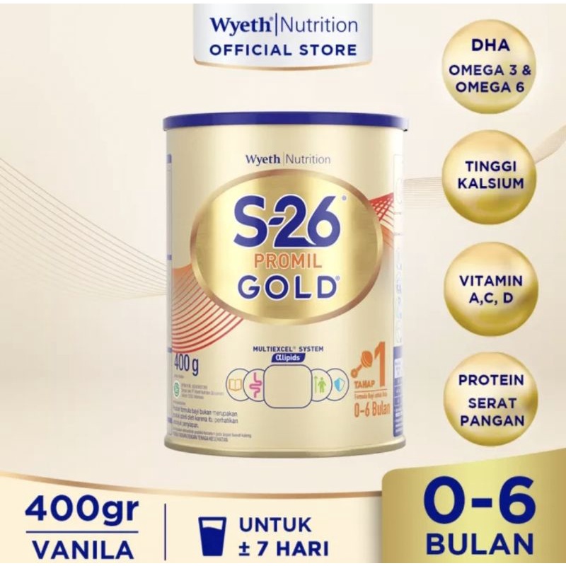 Jual Susu S26 ( 0-6 bulan ) 400gr ( ex sampai 2025 ) | Shopee Indonesia