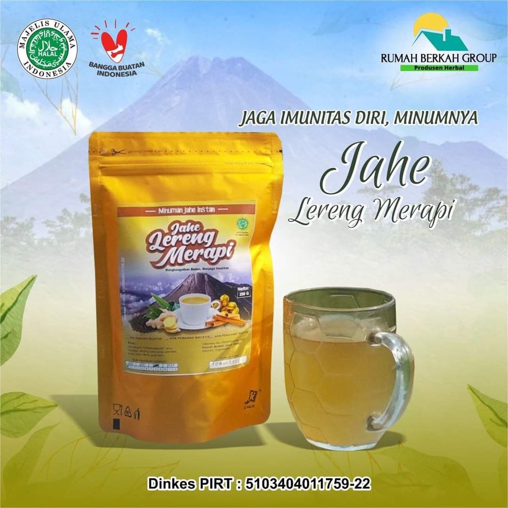 Jual Jahe Lereng Merapi 250 gram Minuman Jahe Instan Free Bubble Wrap ...