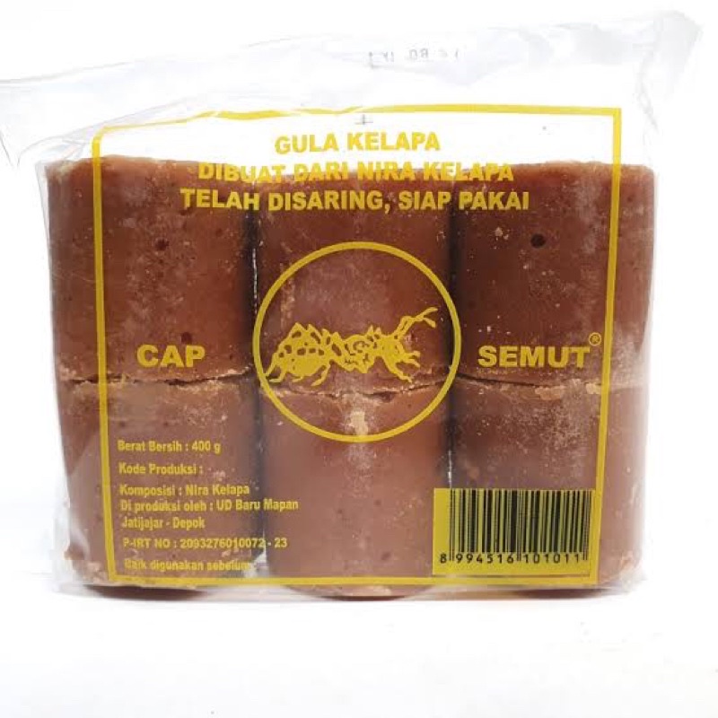 Jual GULA JAWA Cap Semut 400gr - Nira Kelapa Brown Sugar | Shopee Indonesia