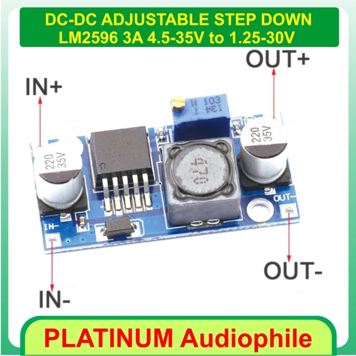 Jual LM2596 Step down 3A DC to DC adjustable dc-dc converter modul | Shopee Indonesia