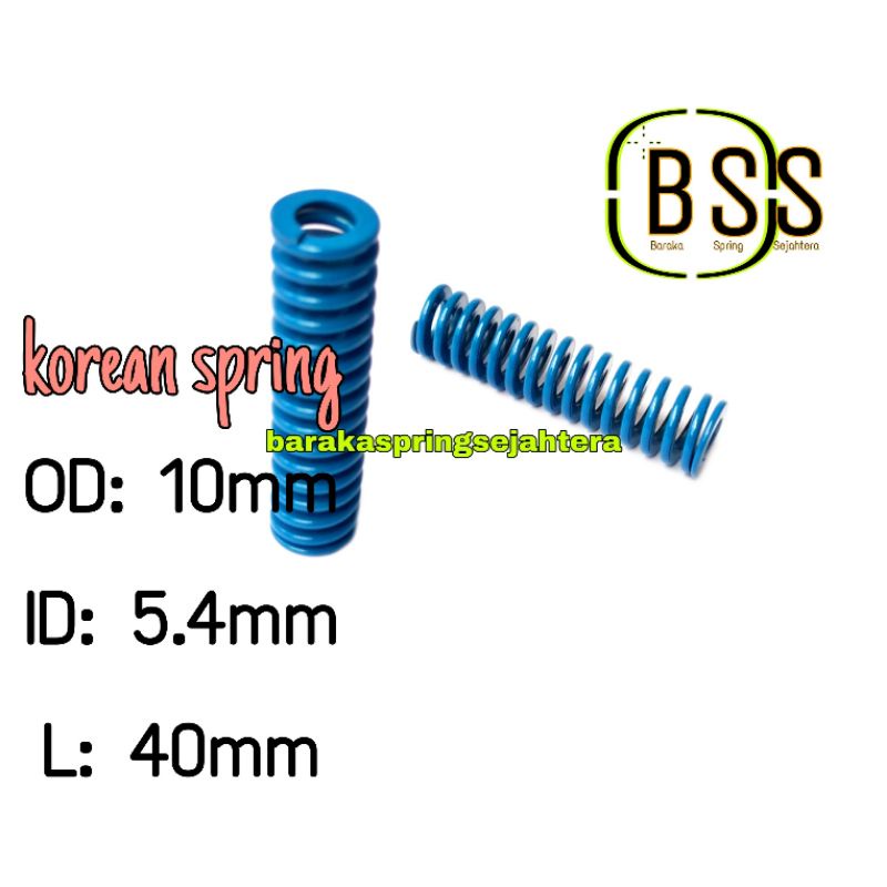 Jual Spring Biru Tua 10-40 Per Valve Original Korea | Shopee Indonesia