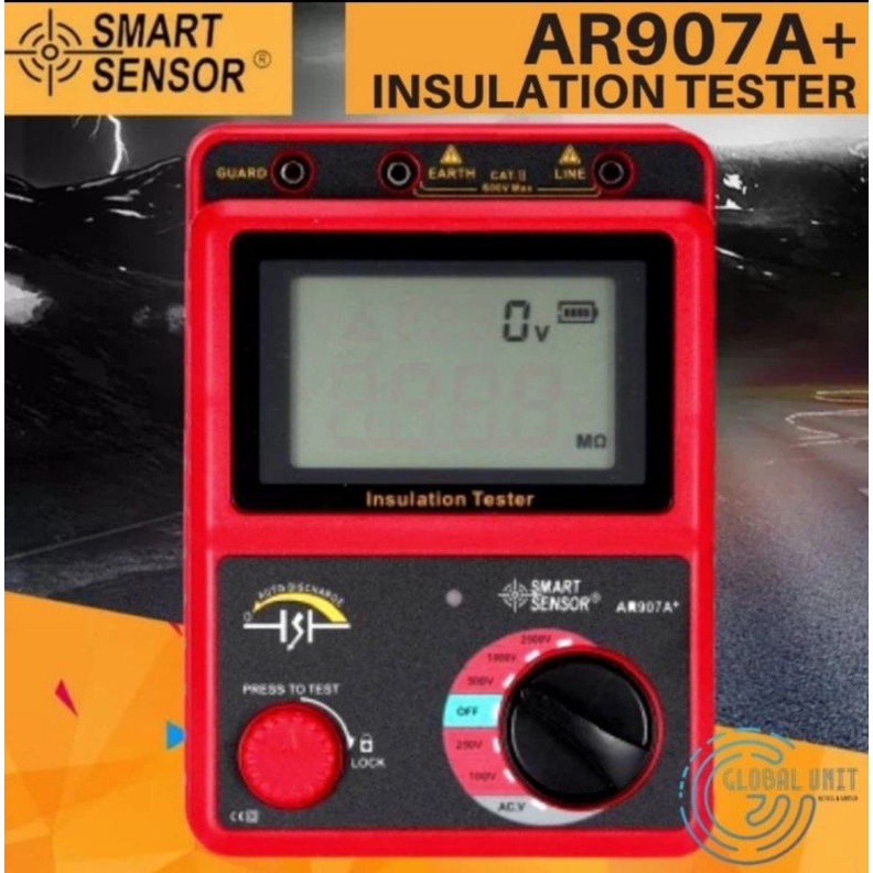 Jual Smart Sensor AR907A+ Digital Insulation Tester Megger High Voltage ...