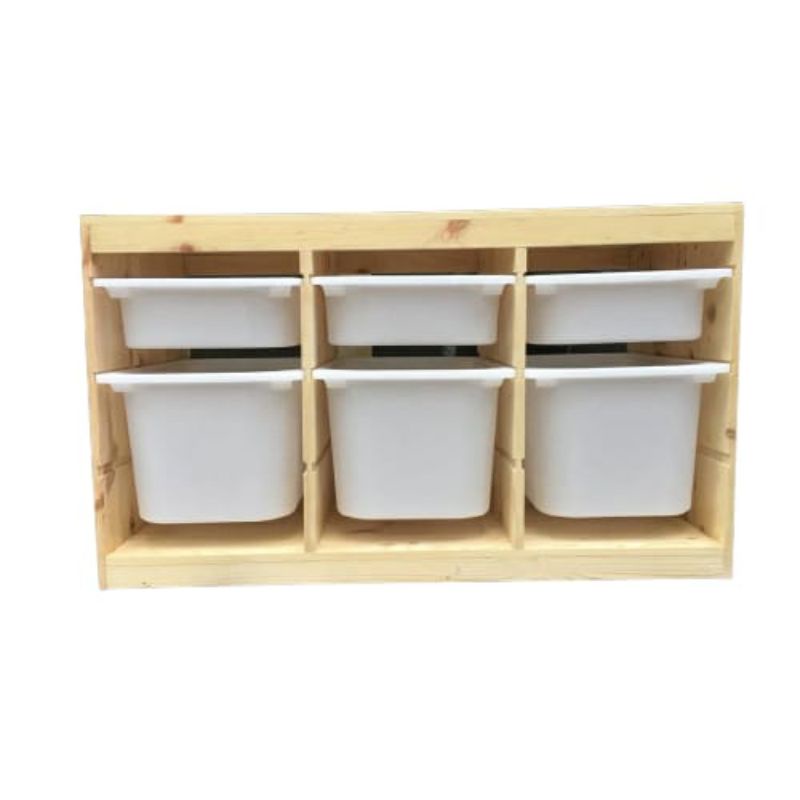 Jual Rak Kayu Tempat Mainan Anak - Trofast Putih | Shopee Indonesia
