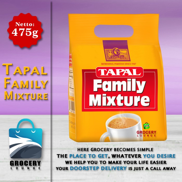 Jual TAPAL FAMILY MIXTURE TEA 475G - TAPAL FAMILY MIXTURE TEH (PAKISTAN) | Shopee Indonesia