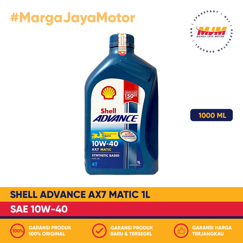 Jual Shell Advance AX7 Matic 10W-40 1L | Shopee Indonesia