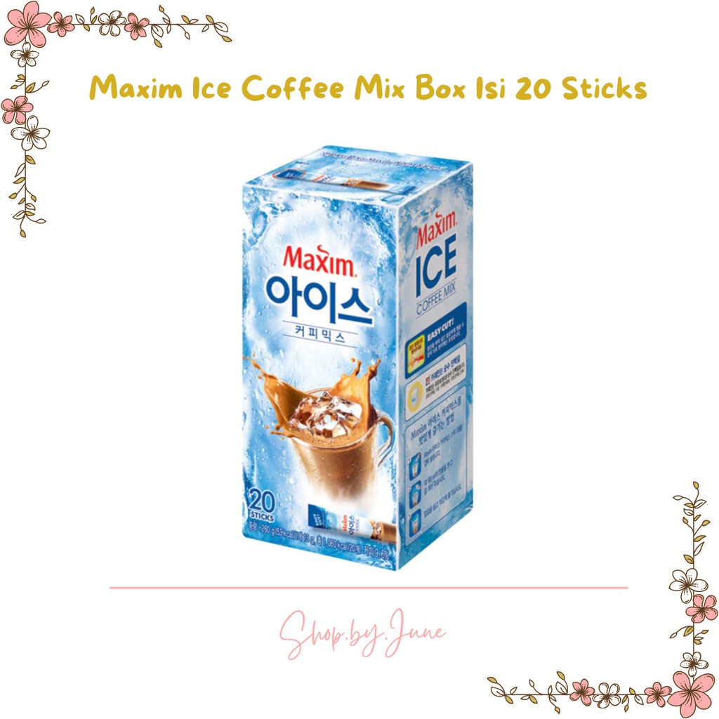 Jual Maxim Ice Coffee Box 20's / Kopi Korea Maxim Box Isi 20 Stick ...