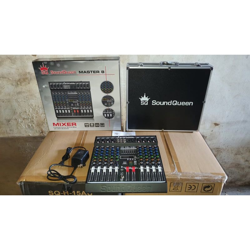 Jual mixer soundqueen master 8-8 chanel original SQ free koper | Shopee ...