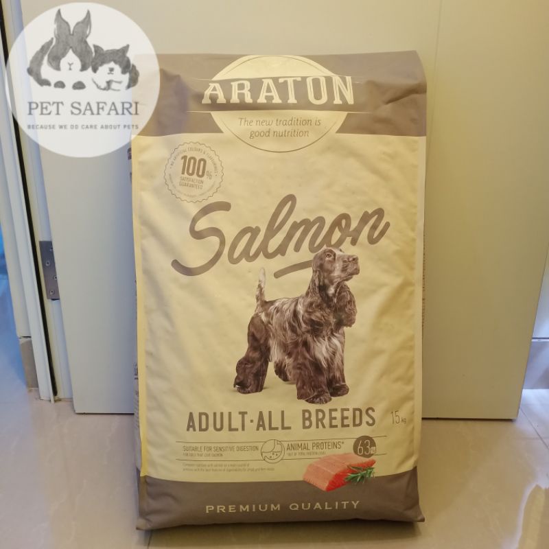 Jual Makanan Anjing Araton Salmon 15kg Adult All Breeds | Shopee Indonesia