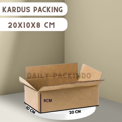 Jual Kardus/Packing/Dus/Corrugated/Box Ukuran 20x10x8 Cm Baru Polos ...
