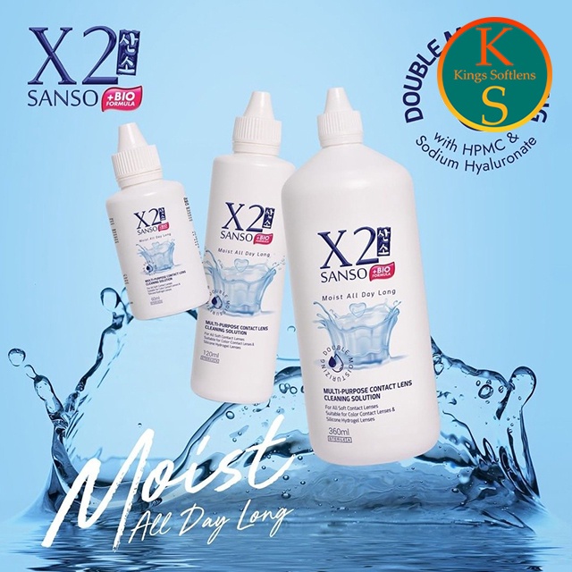 Jual Air Softlens X2 Sanso 360ml / Cairan Softlens X2 Sanso + Bio Formula 360ml | Shopee Indonesia