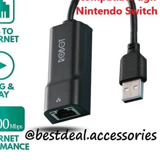 Jual ROBOT EA10 USB Ethernet Adapter USB 2.0 to RJ45 LAN Nintendo ...
