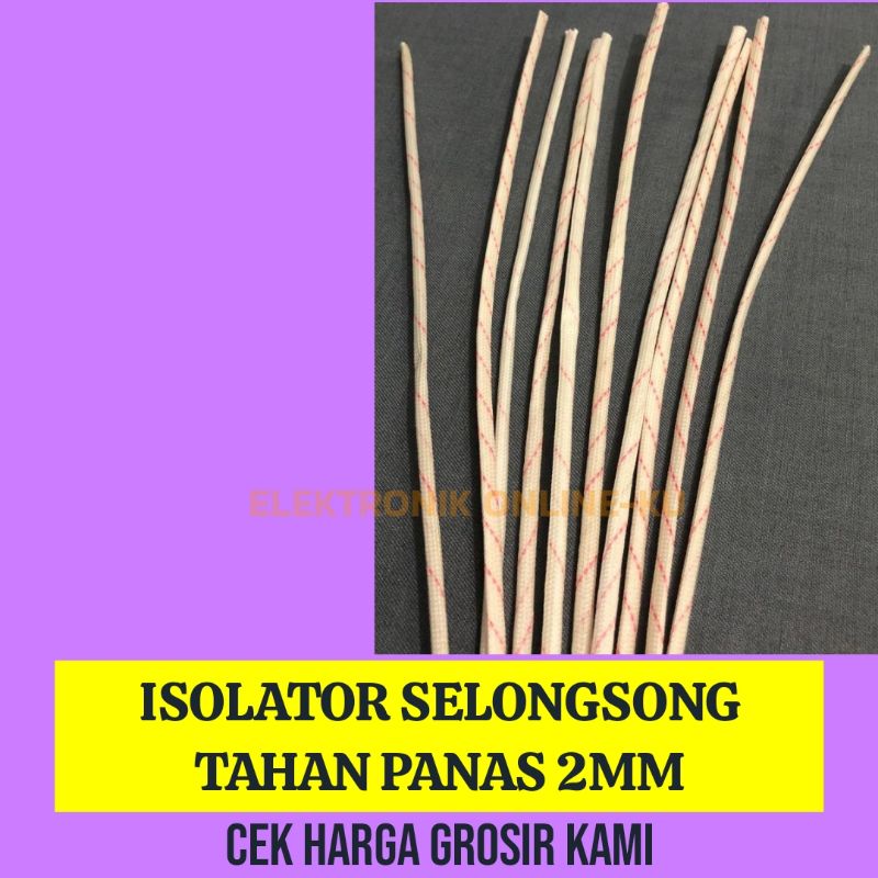 Jual ISOLATOR TAHAN PANAS 2MM 1METER (10PCS = 10METER) | Shopee Indonesia
