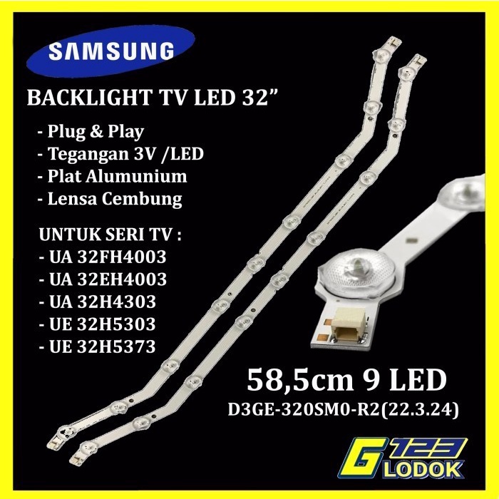 Jual Backlight TV Samsung 32 Inch 32FH4003 32EH4003 32H4303 5303 5373 9K | Shopee Indonesia