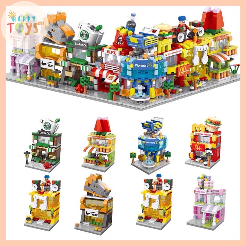 Jual HAPPYTOYS.888 #A59 MAINAN BALOK SUSUN STREET VIEW / MAINAN BALOK ...