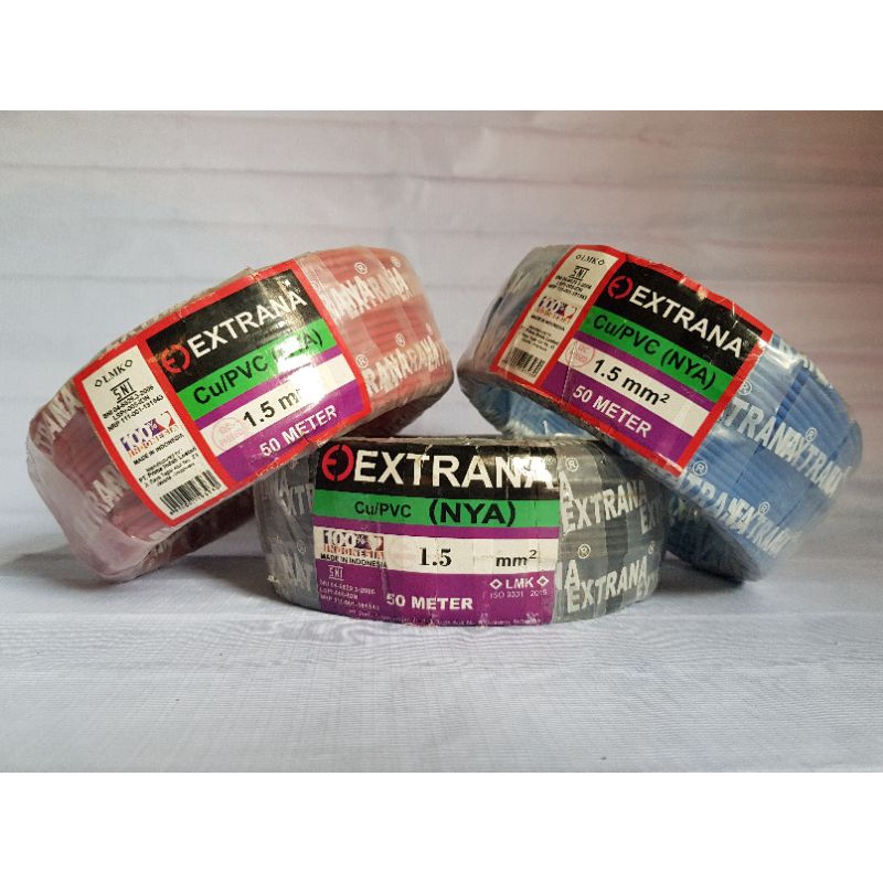 Jual Kabel NYA EXTRANA Engkel 1,5mm Asli Tembaga | Shopee Indonesia