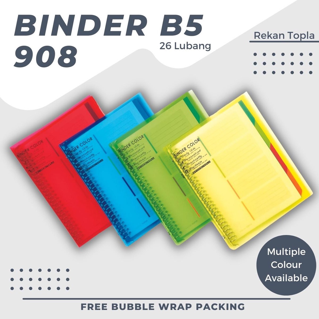 Jual Binder Note/ Notebook / Ukuran B5 / RING 26 Lubang | Shopee Indonesia