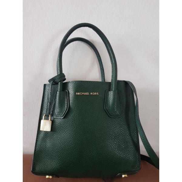 Jual Tas Michael Kors Mercer Ukuran Mini Warna hijau botol Original ...