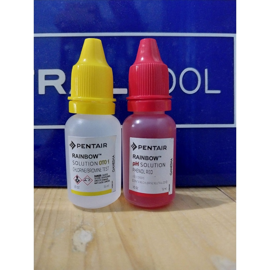 Jual Refill Test Kit pH + Chlorine 15ml | Alat Ukur Kadar Air Kolam ...