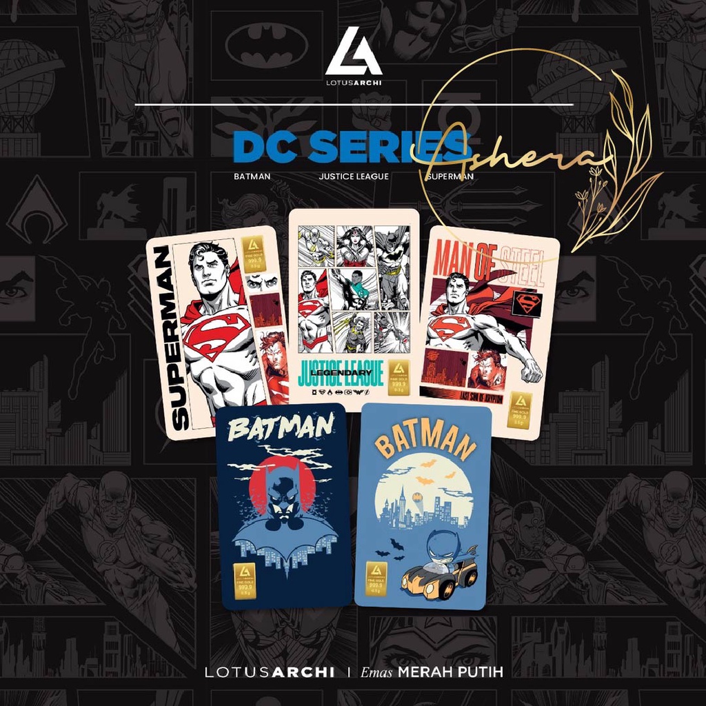 Jual AsheraGold Lotus Archi DC Series Man of Steel Superman Batman LM ...