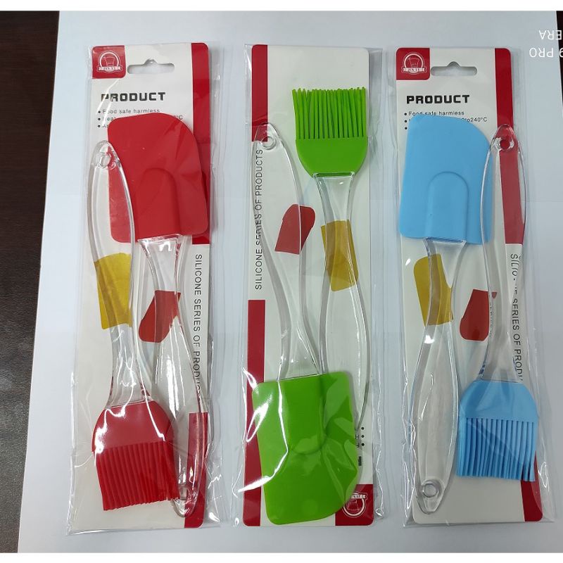 Jual KUAS SILICON SPATULA SILICON 1 SET JUMBO UNTUK OLES MENTEGA KUE ...