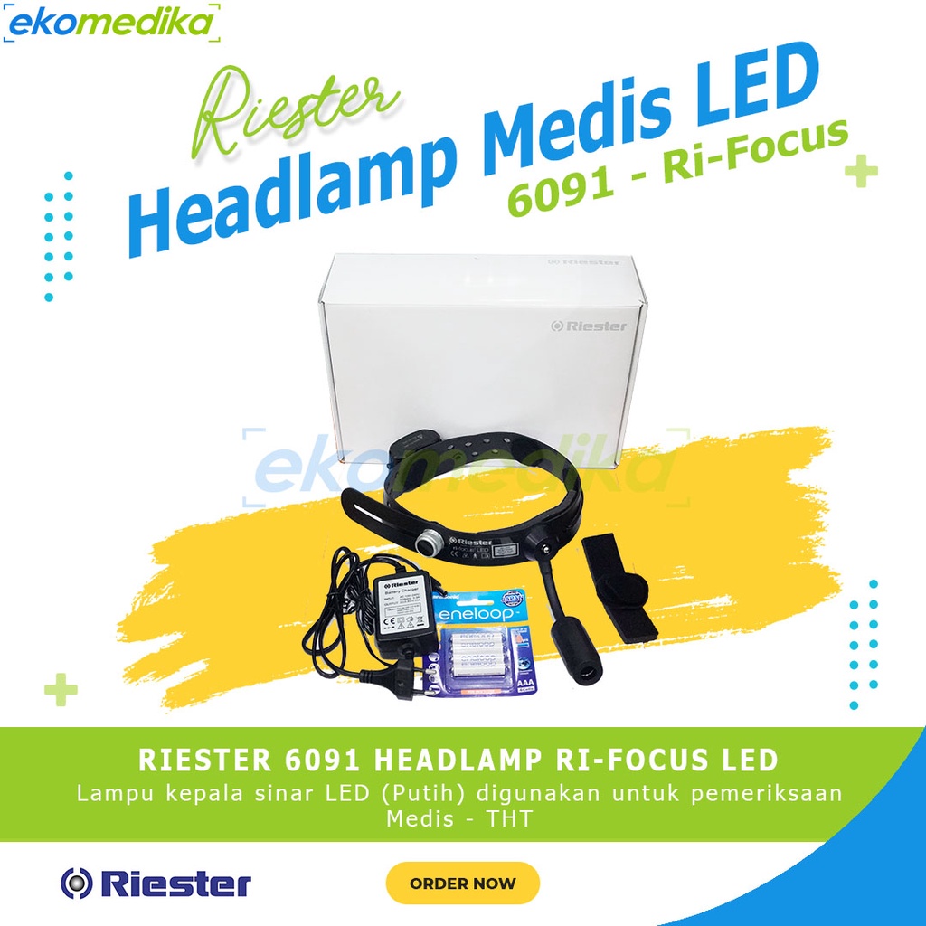 Jual Head Lamp Headlamp Light LED Ri Focus Ri-focus 6091 Riester ...