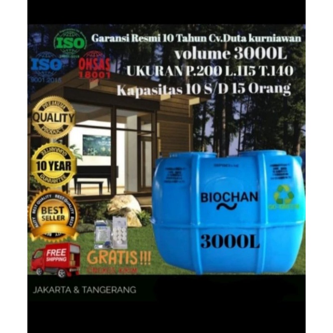 Jual septic tank biofil biotank Biofilter sepiteng septic tank biotech ...
