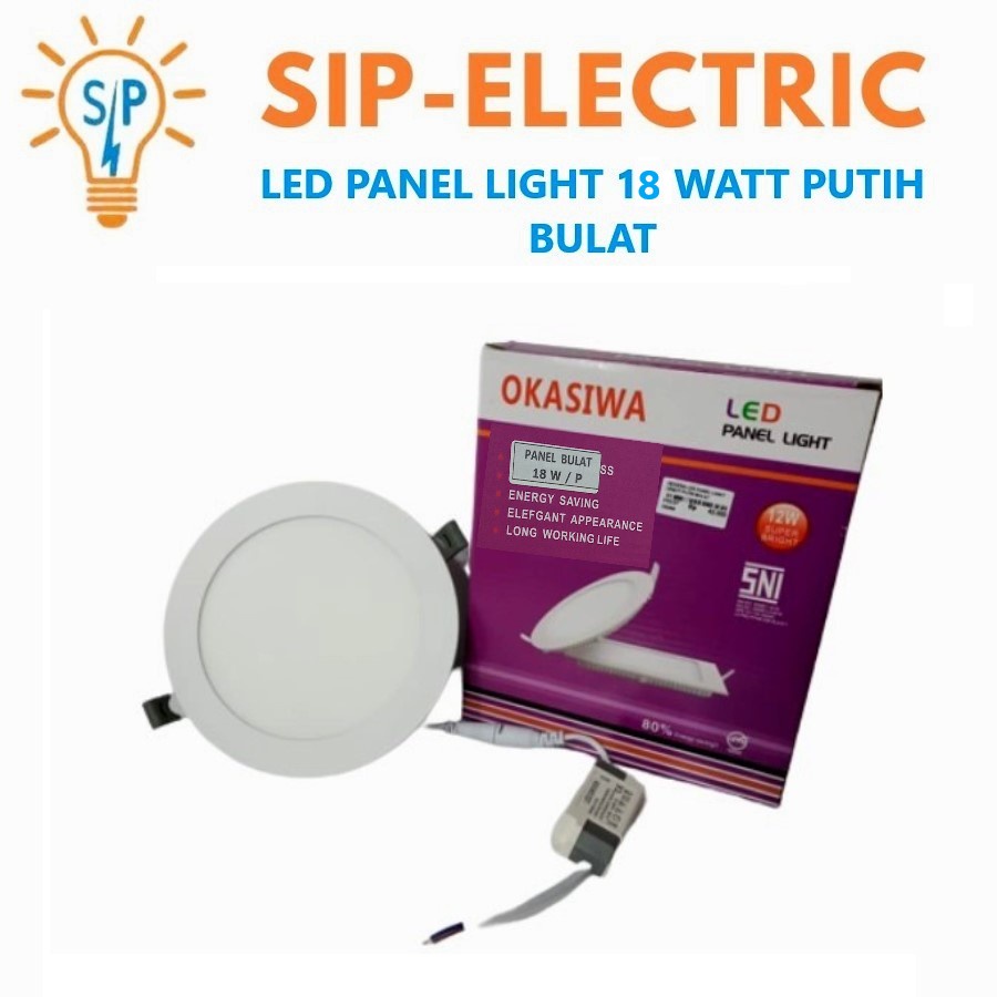 Jual DOWNLIGHT BULAT IB OKASIWA LED PANEL LIGHT INBOW 18W / 18 WATT ...