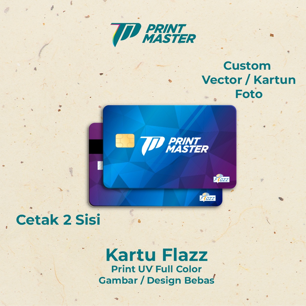 Jual Custom Cetak UV Flazz BCA Gen 2 / 2 Sisi | Shopee Indonesia