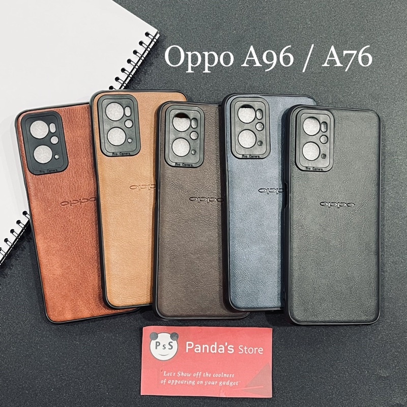 Jual Leather Case Oppo A96 / A76 Softcase Kulit Elegan Casing Slim Fit ...