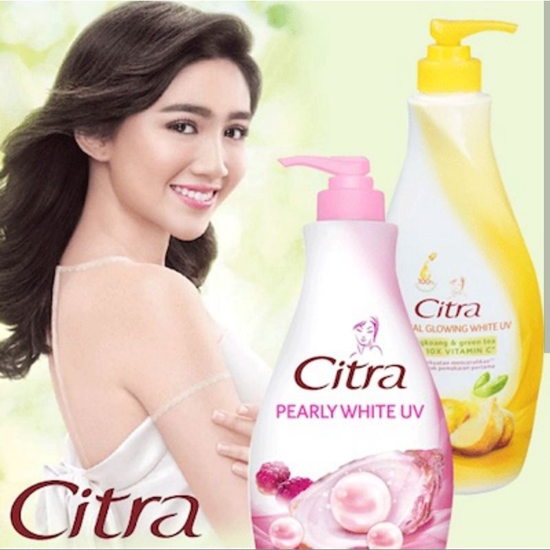 Jual Citra Hand body Lotion Pearly White Uv Pompa Jumbo 120ml 230ml & 380ml | Shopee Indonesia