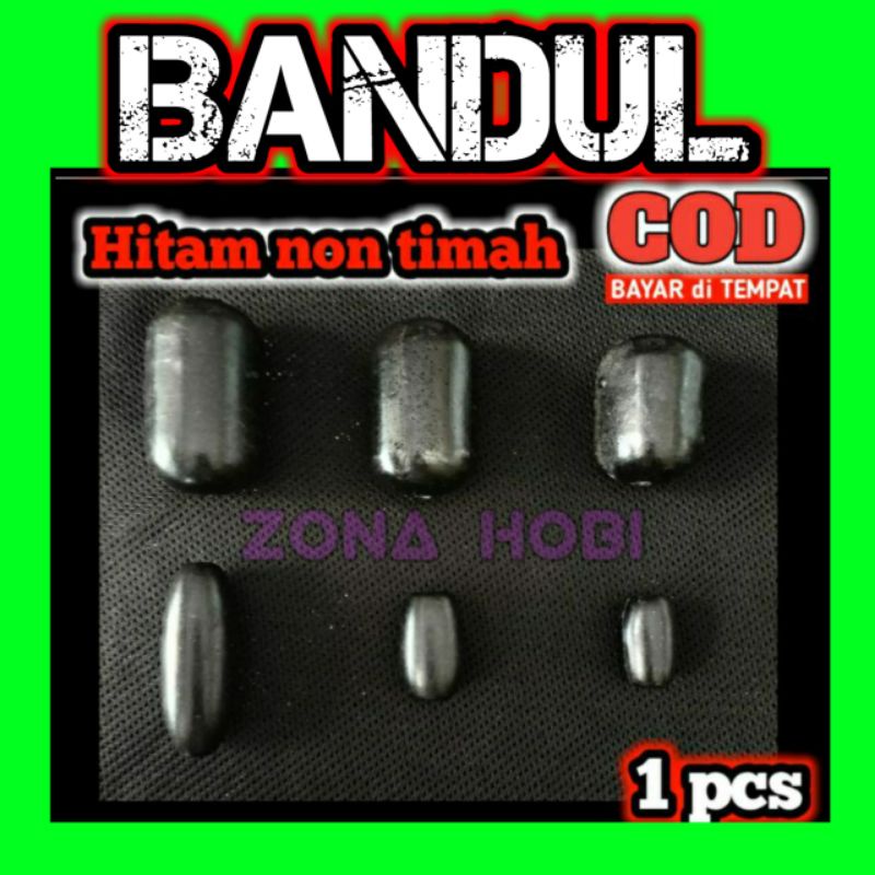 Jual Bandul Pancing Hitam non Timah Segala Ukuran Harga ecer Murah ...