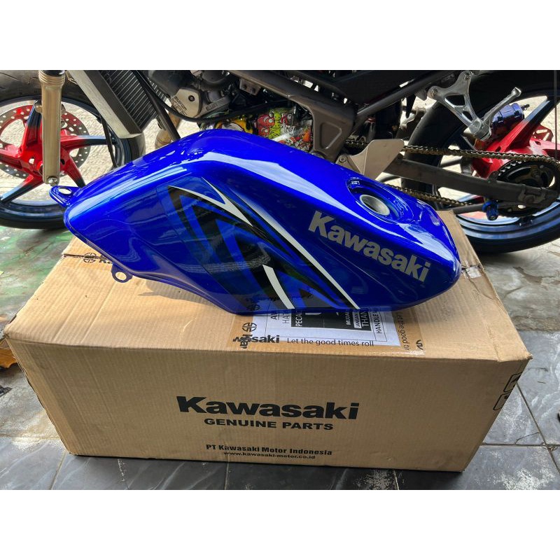 Jual Tangki Ninja SS Biru Fullset Striping Original | Shopee Indonesia