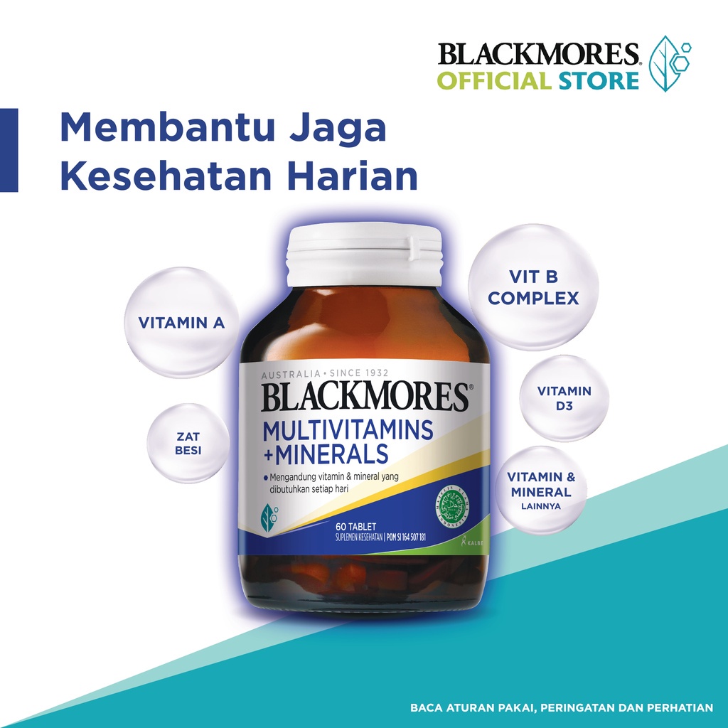Jual Blackmores Multivitamins + Minerals (Sertakan Packing Tambahan ...
