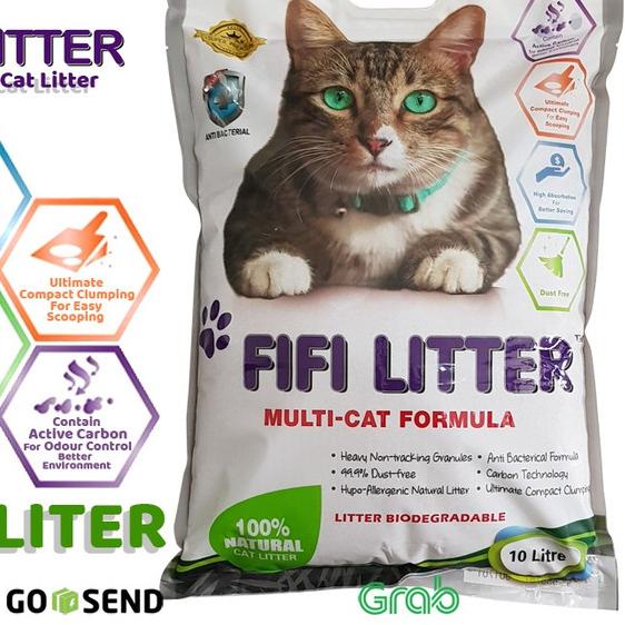 Jual FIFI CAT LITTER WHITE 10L PREMIUM PASIR GUMPAL RAMAH LINGKUNGAN ...