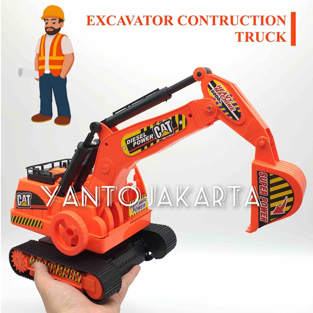 Jual MAINAN ANAK TRUCK KONTRUKSI EXCAVATOR BESAR | Shopee Indonesia