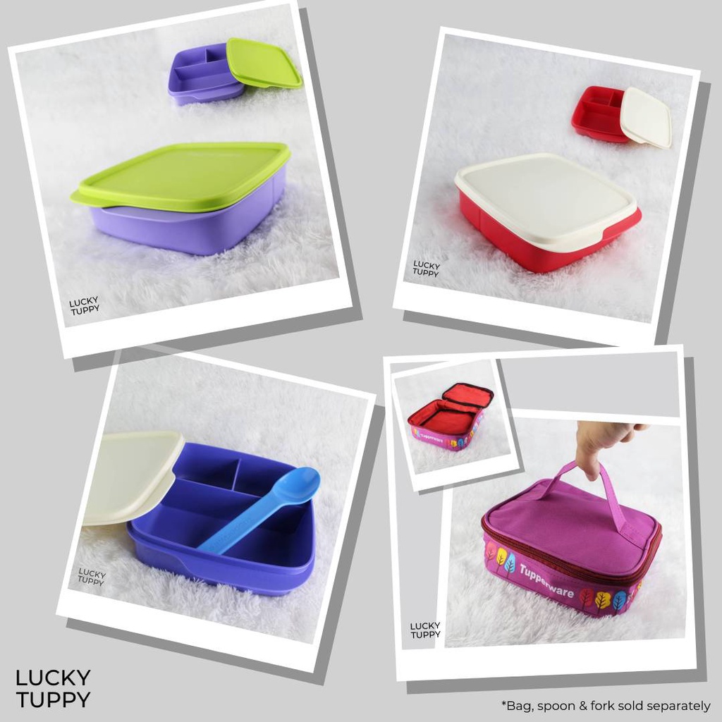 Jual Kotak Makan Bekal Lunch Box Tupperware Lolly Tup serta tas, garpu ...