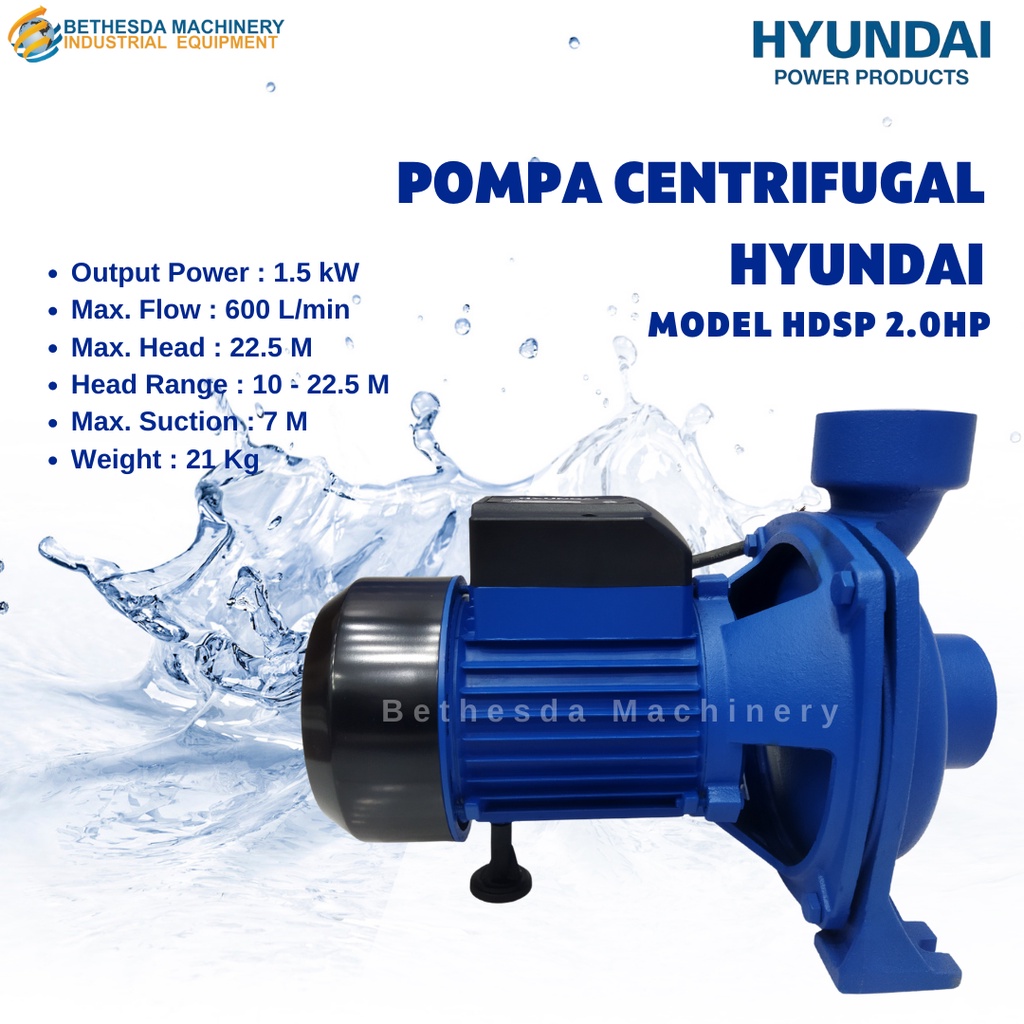 Jual Pompa Air Sentrifugal / Centrifugal Pump 2 HP 1.5 kW HDSP 2.0HP ...