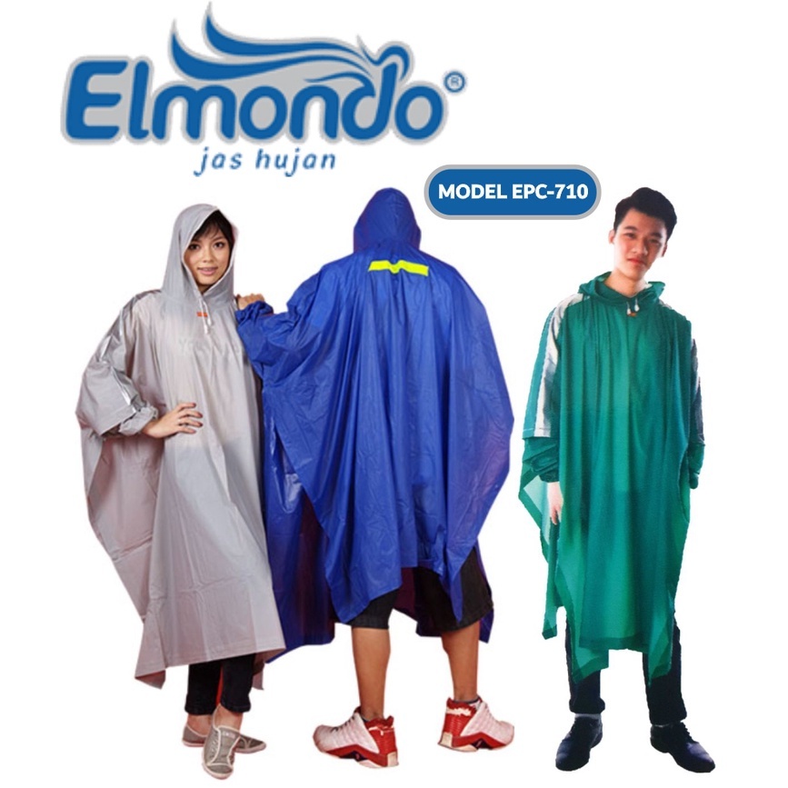 Jual Elmondo Jas Hujan Ponco Lengan EPC-710 Dewasa | Shopee Indonesia