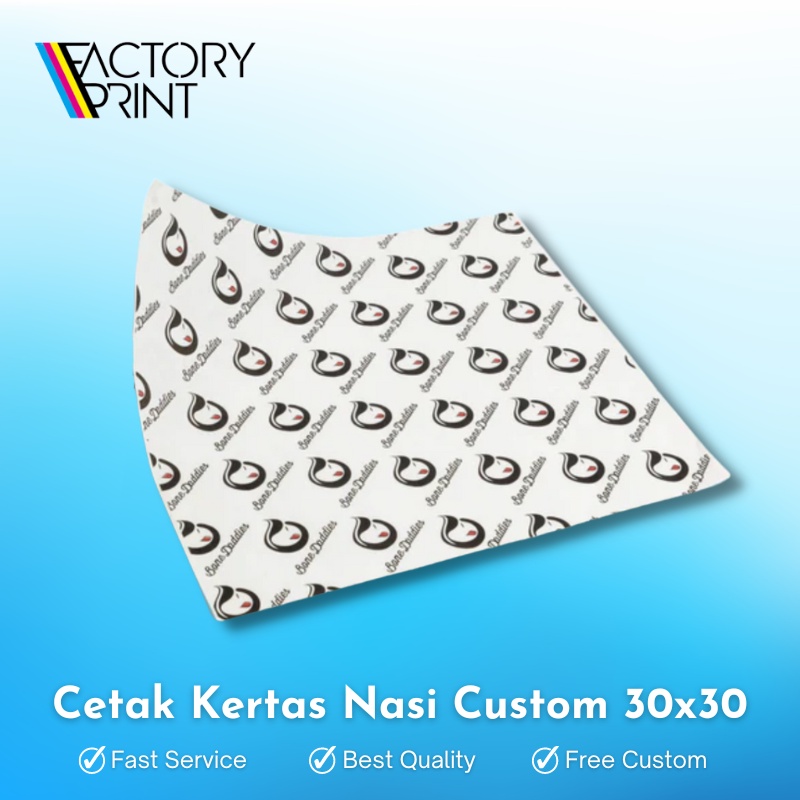 Jual CETAK KERTAS NASI CUSTOM | KERTAS NASI KFC | KERTAS NASI PUTIH ...