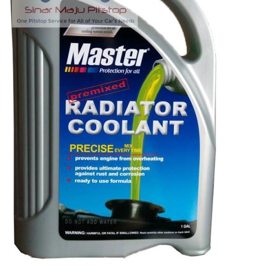 Jual Air Radiator Coolant Mobil Siap Pakai - MASTER Premixed GREEN 3.8 ...