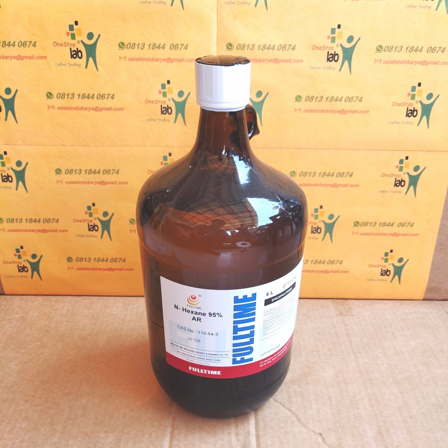 Jual n-Hexane ACS Pro Analysis 4 Liter FULLTIME6711-04 normal heksan ...