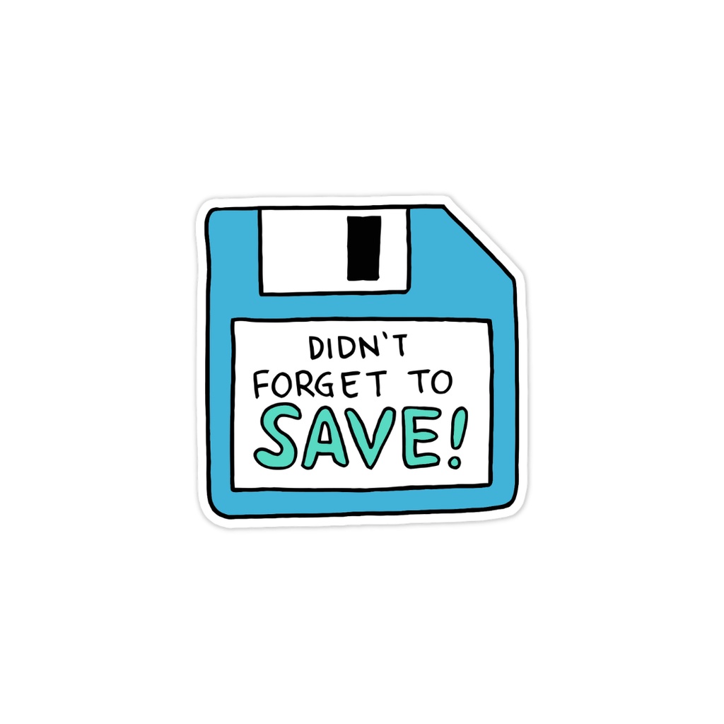 Jual STICKER DIDN'T FORGET TO SAVE! | Shopee Indonesia