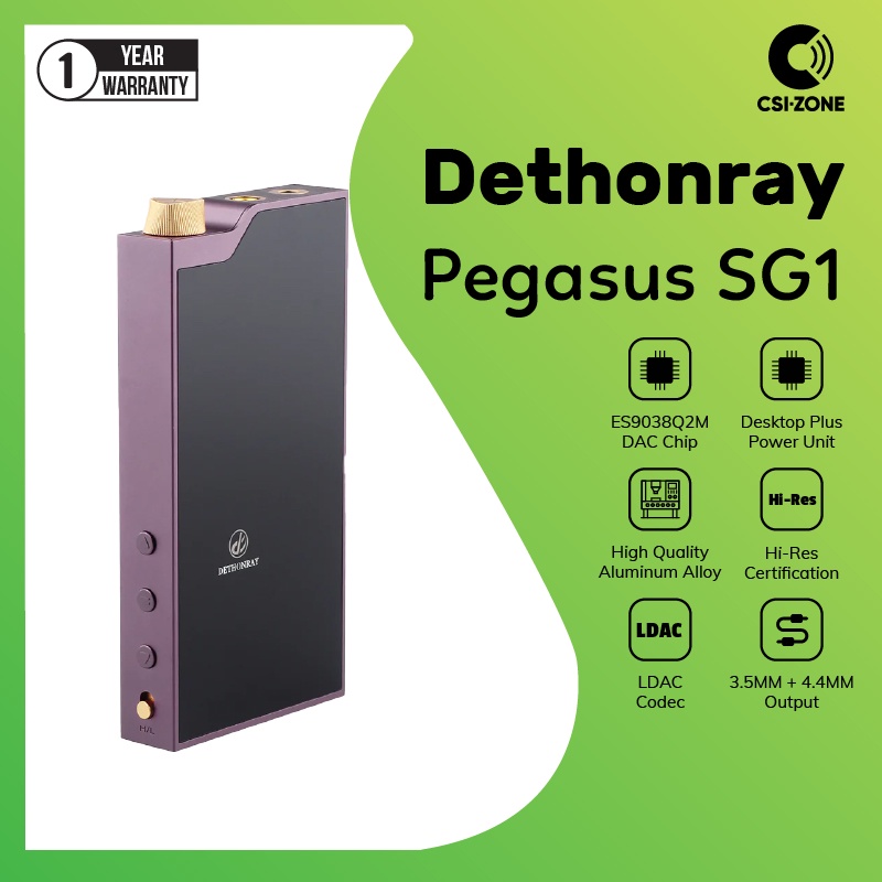 Jual Dethonray Pegasus SG1 Hi-Res Bluetooth Portable DAC & Amplifier ...