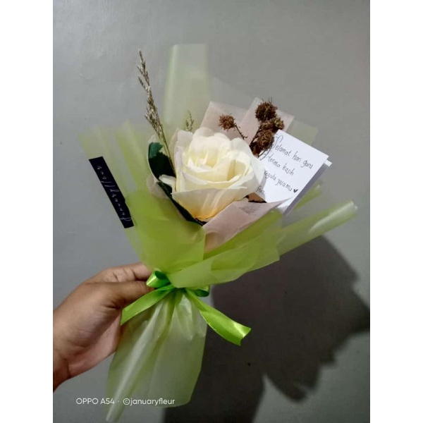 Jual Single petite bouquet (buket bunga satu tangkai) | Shopee Indonesia