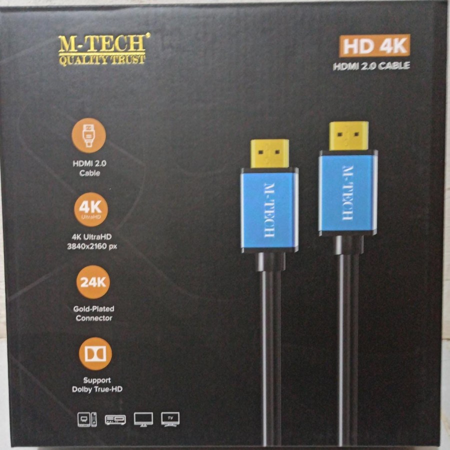 Jual KABEL HDMI 20M MTECH 4K 2.0 HIGH QUALITY | Shopee Indonesia